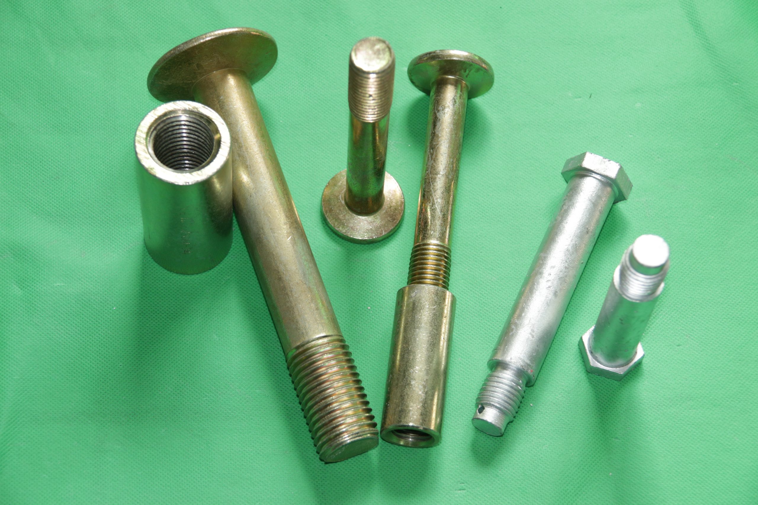 Counter sink machine bolt with sleeve round coupling nut assembled ...