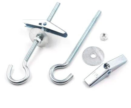 Spring Anchor Toggle Bolt Butterfly Toggle Anchor With O Hook - Firm Metal
